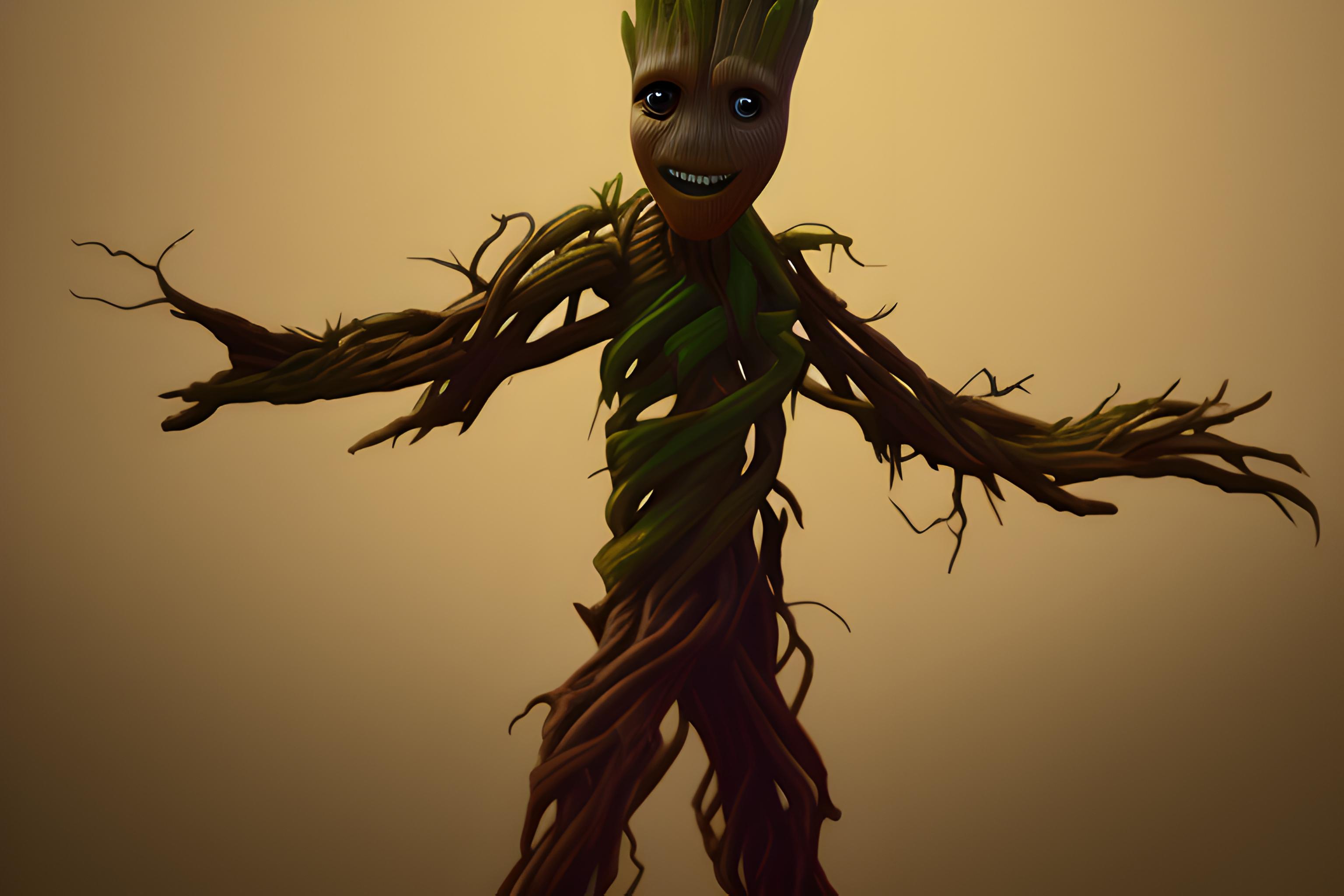 groot break dance | Wallpapers.ai